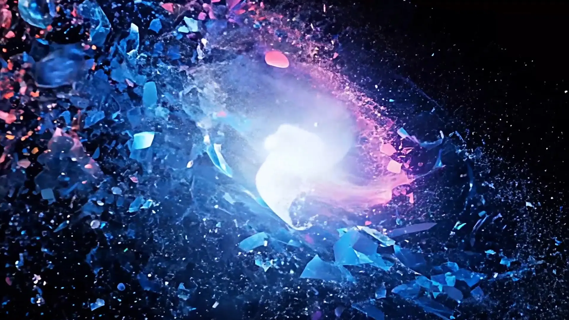 Exploding Crystal Nebula Overlay For Futuristic Video Animation | Videos